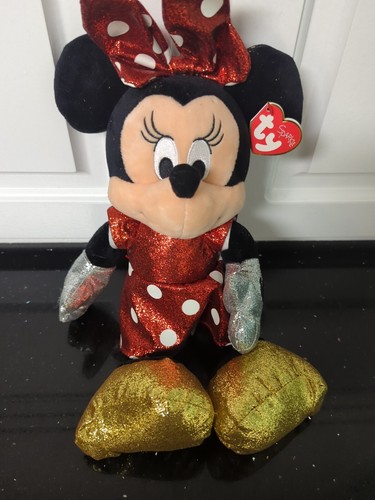 TY Beanie Buddy - MINNIE MOUSE (Disney's Sparkle) (13 inch) Stuffed Toy ...