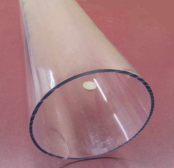 Polycarbonate Lexan Clear Tube / Tubing 4.50" x 4.25" (4 1/2" x 4 1/4 ...