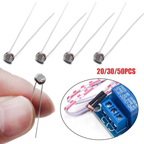 Stable LDR CDS Resistance Photoresistor Light-Dependent Resistor Sensor ...
