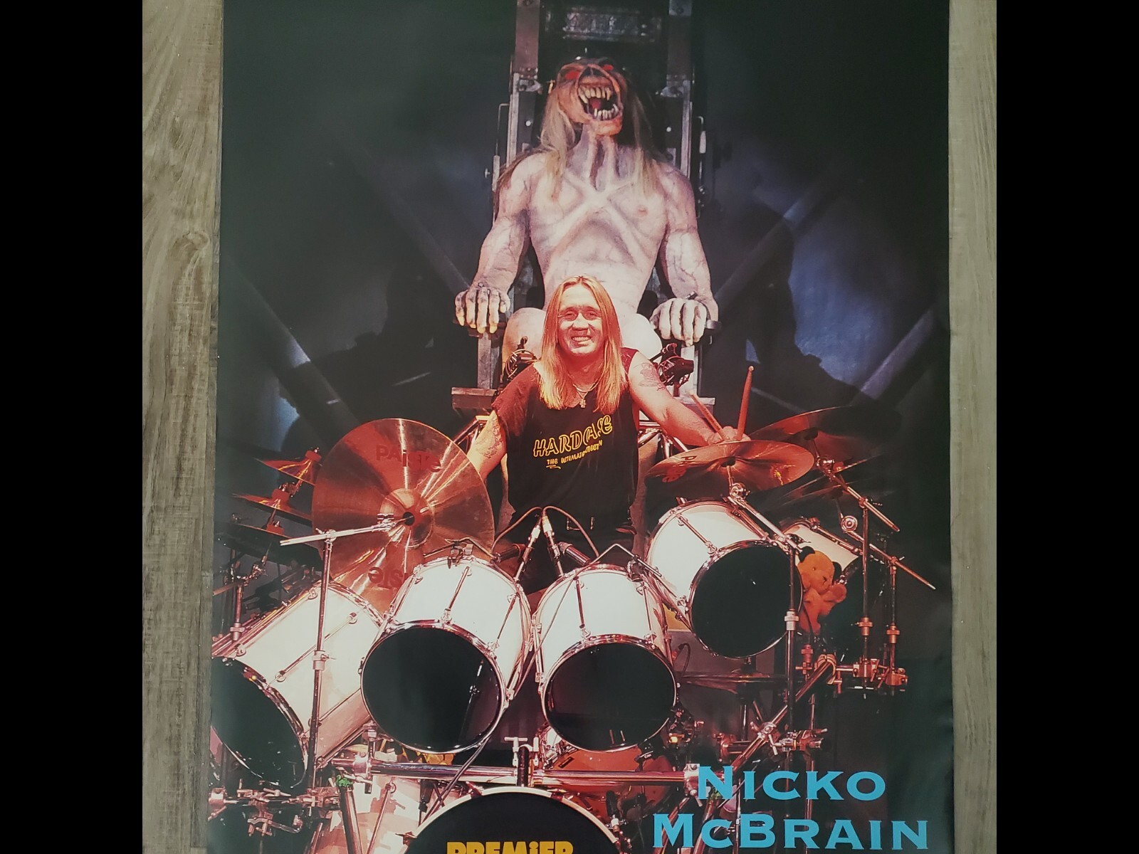 Iron Maiden Nicko McBrain PREMiER Promo Poster | eBay