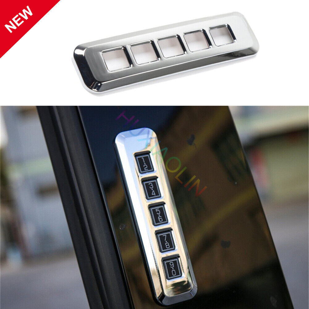 Fit For F150 2015-2022 Chrome Door Secret Code Lock Button Key Trim ...