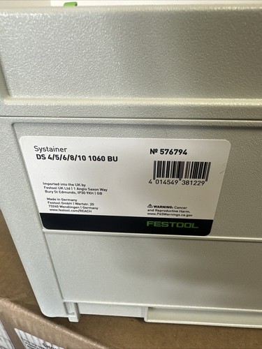 Festool Systainer Assortiment DS 4/ 5/6/8/10 1060 Bu 576794 for sale ...