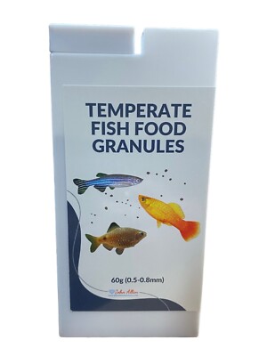 Temperate Aquarium Fish Food Granules John Allan Aquariums 60g not ...