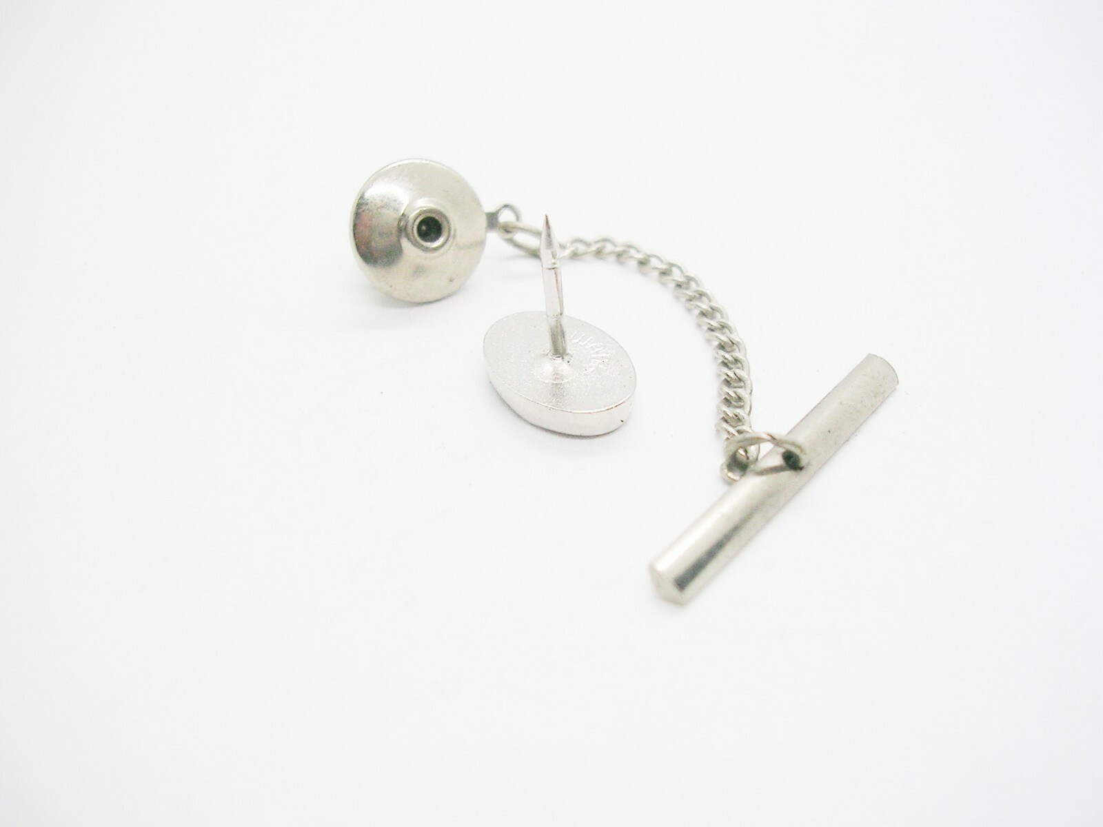 Vintage Tie Tack SWANK Tie Pin with Chain Formal Wear Men Wedding ...