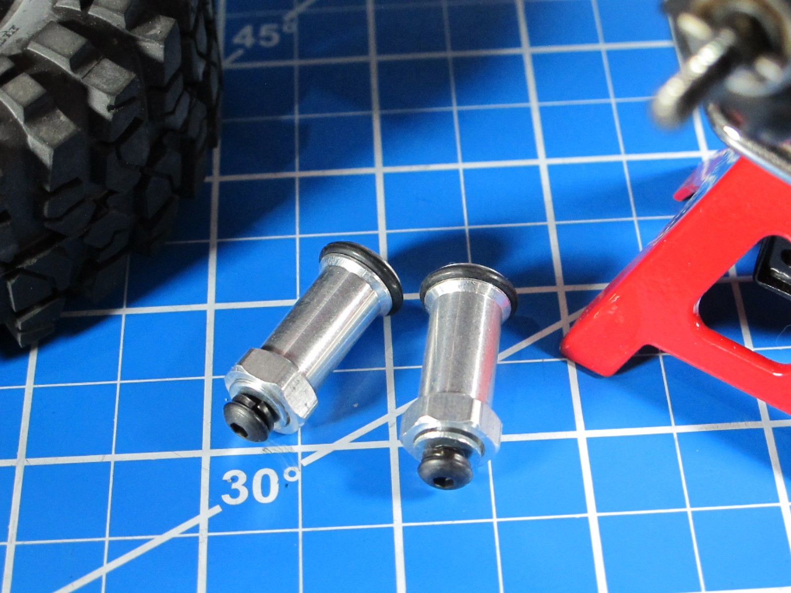 2x 20 mm Wheel Spacer Widener Tamiya RC 1/10 Toyota Tundra Hilux Ford ...