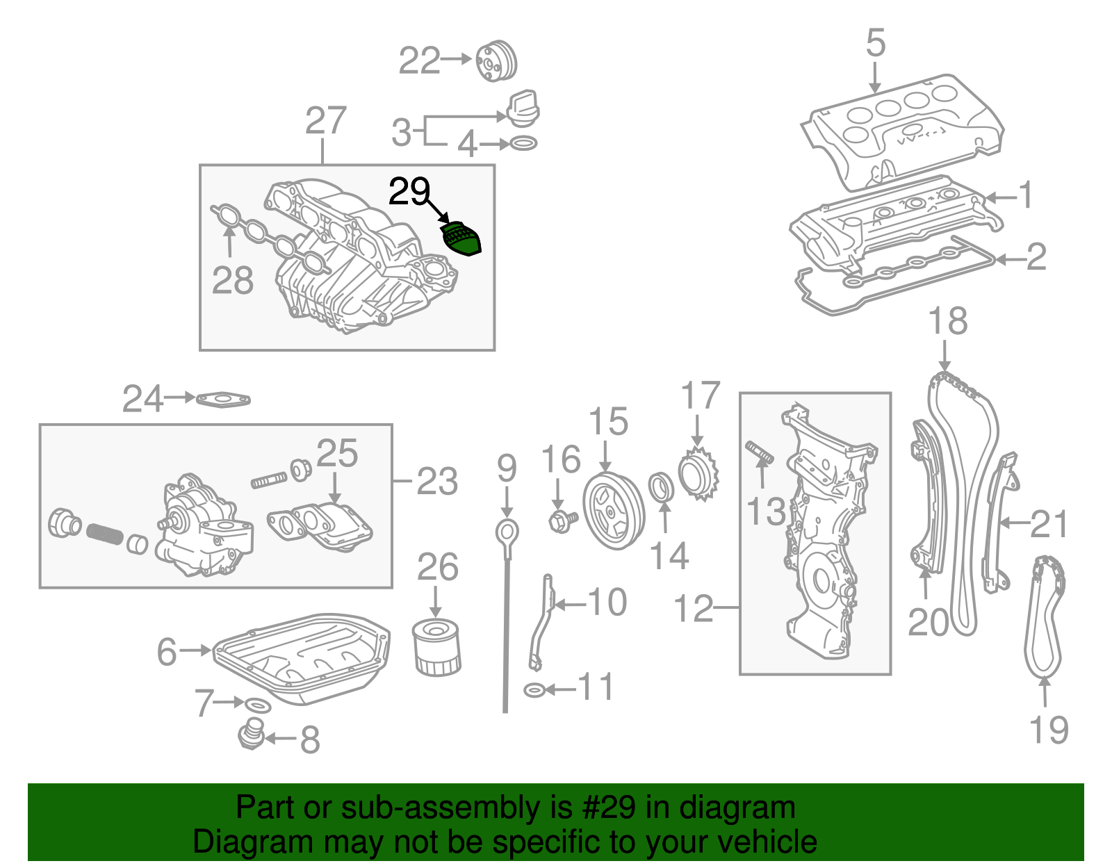 Toyota 22271-0h010 Fuel Injection Throttle Body Mounting Gasket for ...