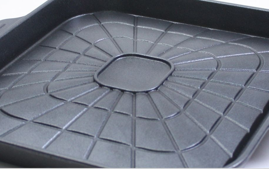 Korean Speed Square Griddle Barbecue BBQ Grill Plate Pan, Camping ...