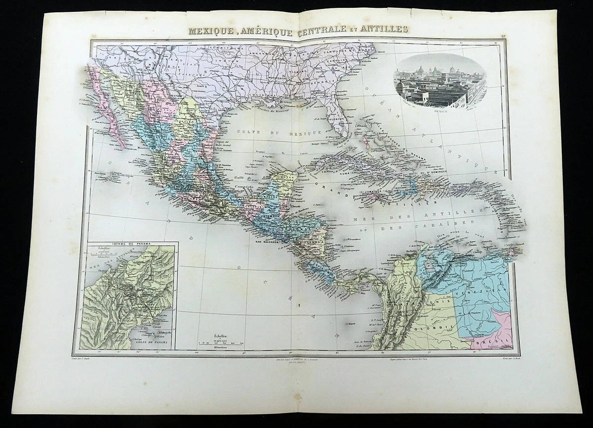 Mexico Landscape Map