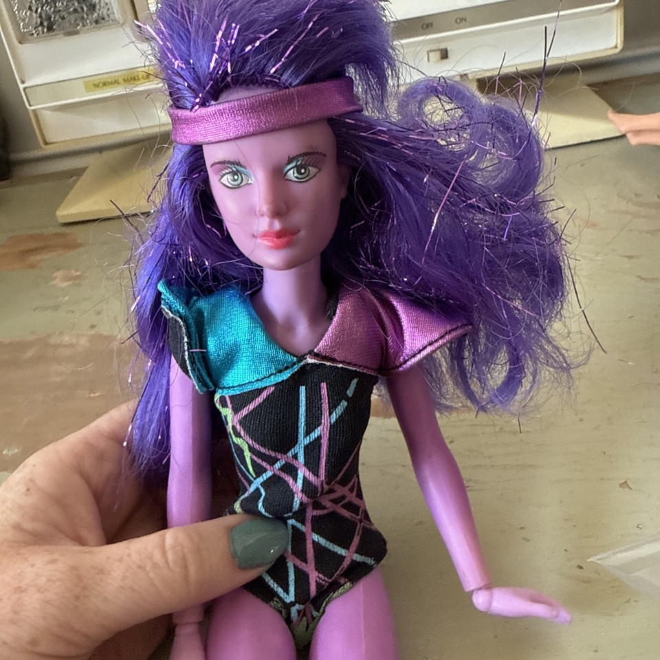 JEM and the HOLOGRAMS Synergy Doll Purple Hair 1985 Vintage Hasbro. | eBay