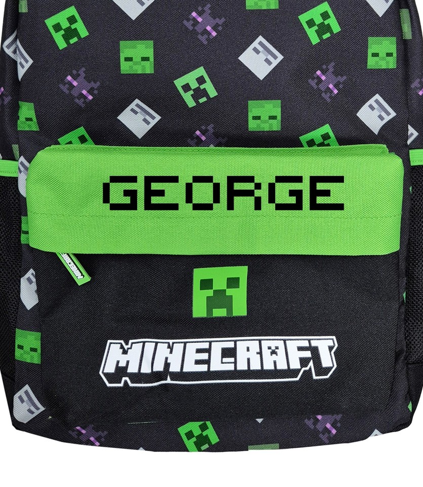 Personalised Minecraft Boys Backpack Bag Rucksack School Bag Name | eBay UK