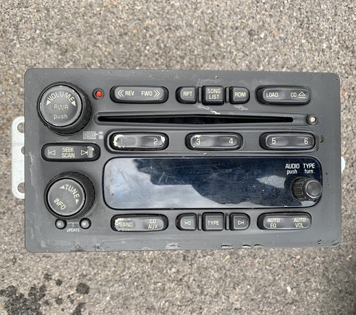 GMC Chevrolet Factory RDS Stereo AM FM Radio 6 Disc Changer CD Player ...