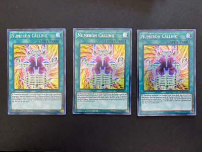 3x Numeron Calling BLAR-EN027 1st Secret Rare NM Pack Fresh Yugioh | eBay