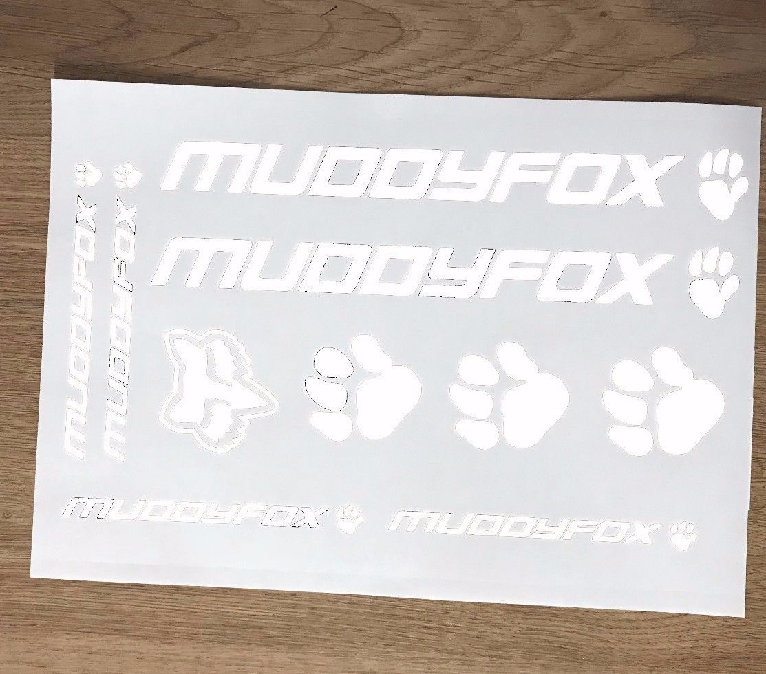 Muddy Fox x 10. Bike Stickers Frame Fork Vinyl Decals Mountain Bike ...