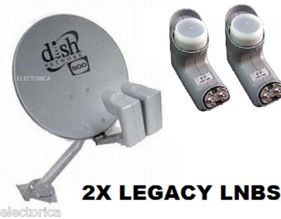 DISH NETWORK DISH500 LEGACY DUAL KIT & 2 Leg Single LNB Satellite 500 ...