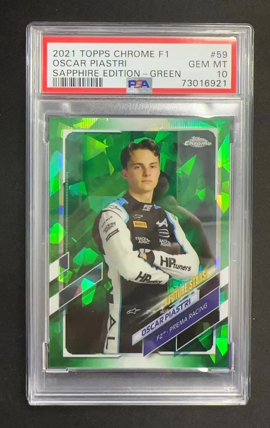 Oscar Piastri 2021 Topps Chrome Formula 1 Sapphire Edition #59 Green /75 Price Guide - Sports ...