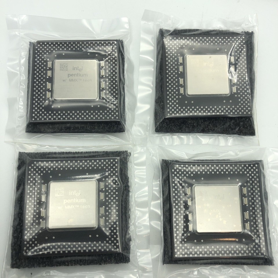 Intel Pentium 200-Mhz MMX Socket 7 CPU SL27J FV80503200 i200 200MMX ...