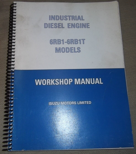 ISUZU 6RB1 6RB1T INDUSTRIAL ENGINE SERVICE SHOP REPAIR WORKSHOP MANUAL ...
