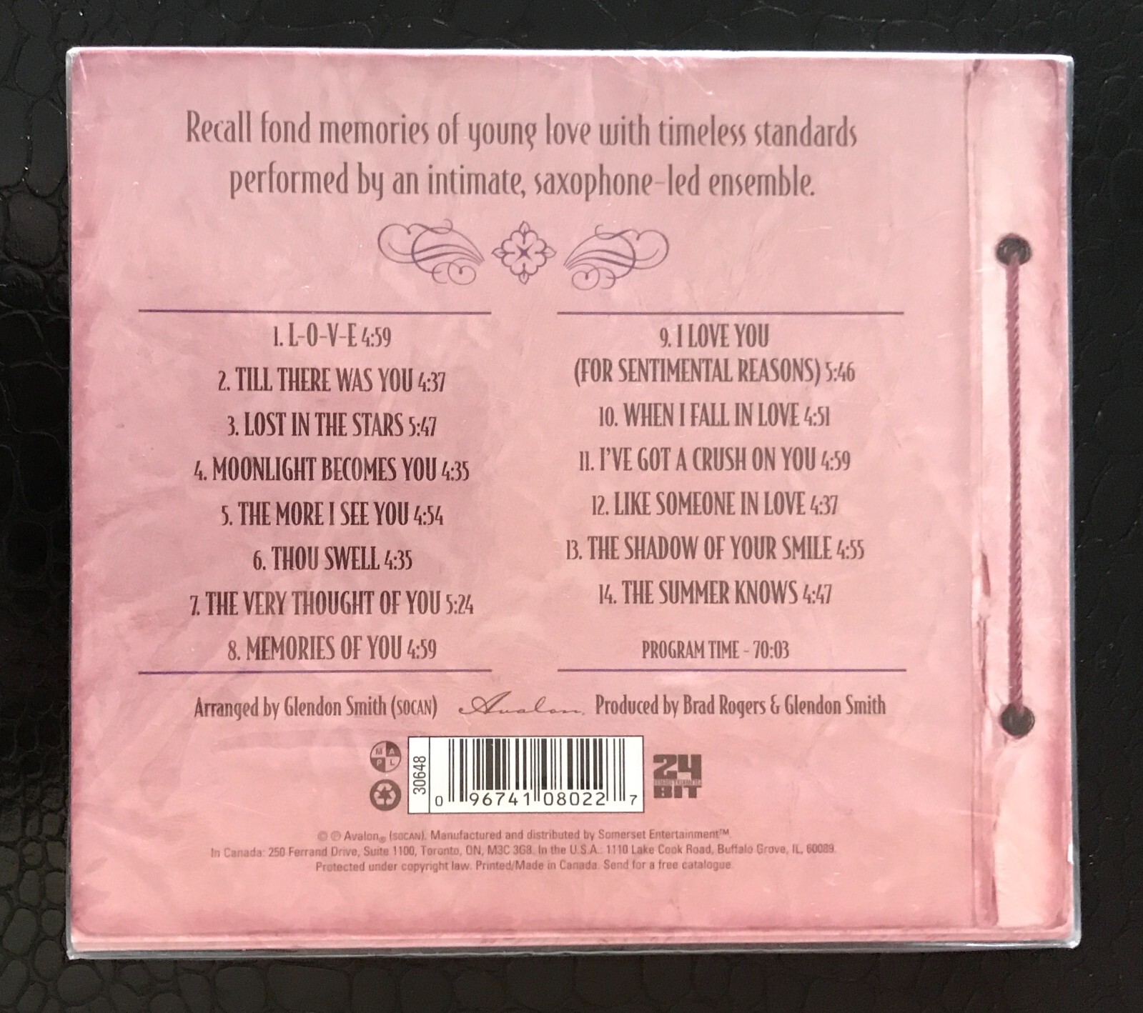 The Very Thought Of You Glendon Smith Quartet Jazz Sax New CD Till ...