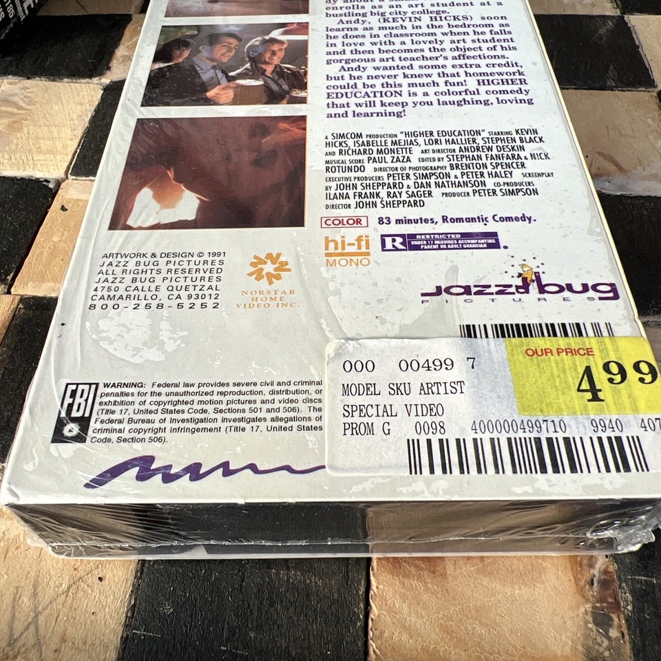Higher Education (VHS, 1988) Kevin Hicks RARE Sealed 17533702233| eBay