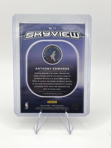 2024-25 Panini NBA Hoops Skyview #11 Anthony Edwards - Minnesota ...