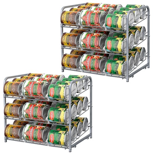Can Organizer for Pantry Stackable 2 Pack, Can Storage Organizer Rack ...