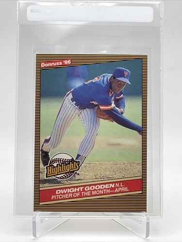 1986 Donruss Highlights Dwight Gooden Baseball Card #8 Nm-Mint FREE ...
