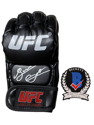 BRIAN T CITY ORTEGA SIGNED UFC MMA GLOVE BECKETT BAS COA AC62013 | eBay
