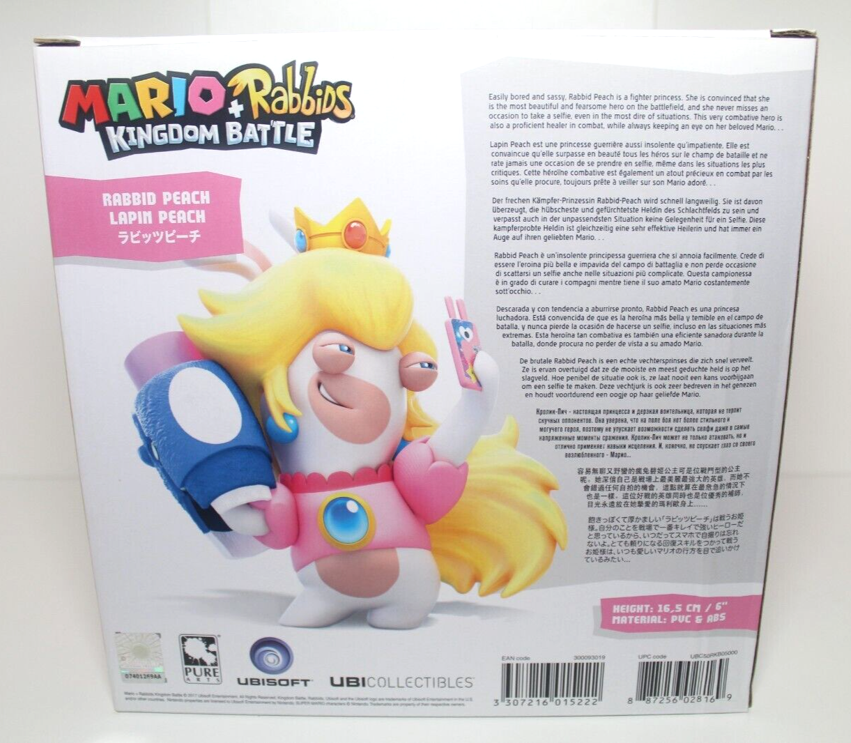 Mario + Rabbids Kingdom Battle - 6" Rabbid Peach Figure (Ubisoft, 2017 ...