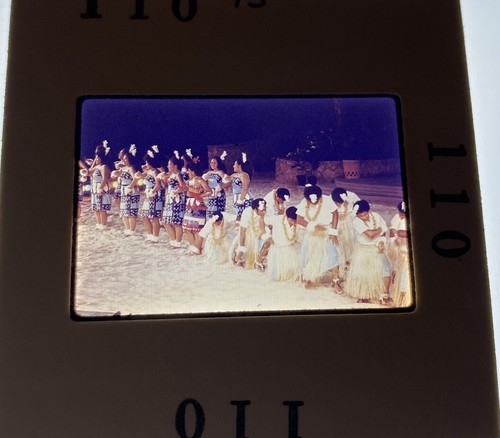 1970s Slide 35mm Polynesian Cultural Center Hawaiian Hula Show Dancers ...