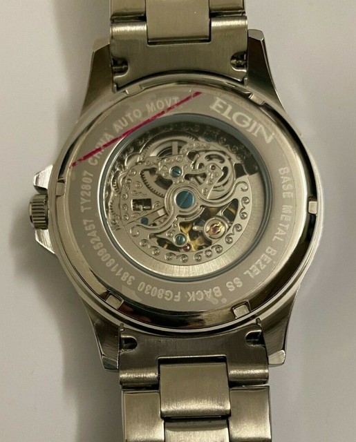 Running Elgin FG8030 138 Ty2807 Self-wind Skeleton Wrist Watch for sale ...