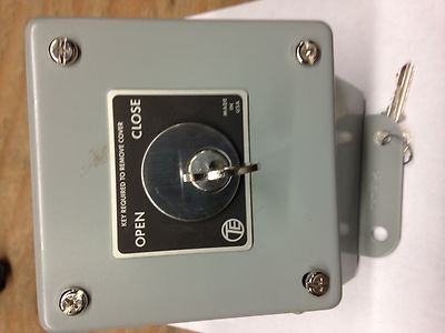Open Close Keyed Switch in A404SC Hoffman Enclosure | eBay