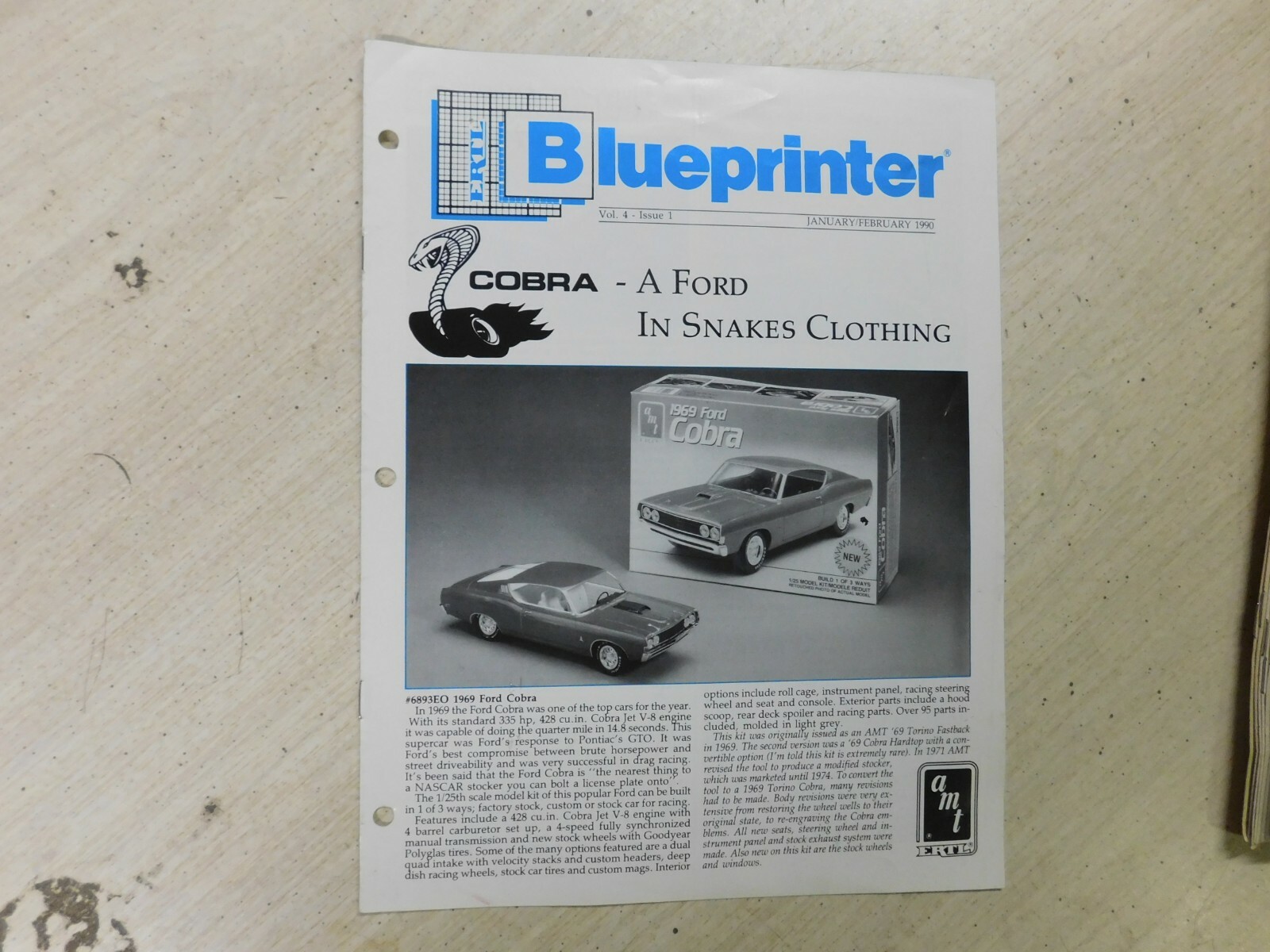 Ertl AMT Blueprinter Magazine Volume 4 Issue 1 January February 1990 ...