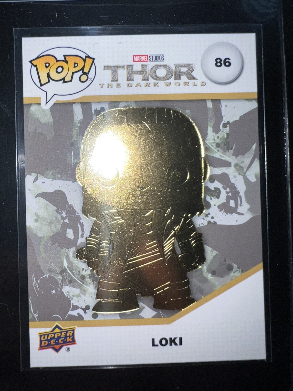 Funko Upper Deck Marvel Infinity Saga #86 Loki Gold Foil Card | eBay