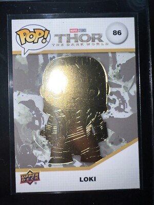 Funko Upper Deck Marvel Infinity Saga #86 Loki Gold Foil Card | eBay