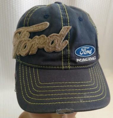 Ford Racing Original Hat Blue Denim Snapback Adjustable Small Size | eBay