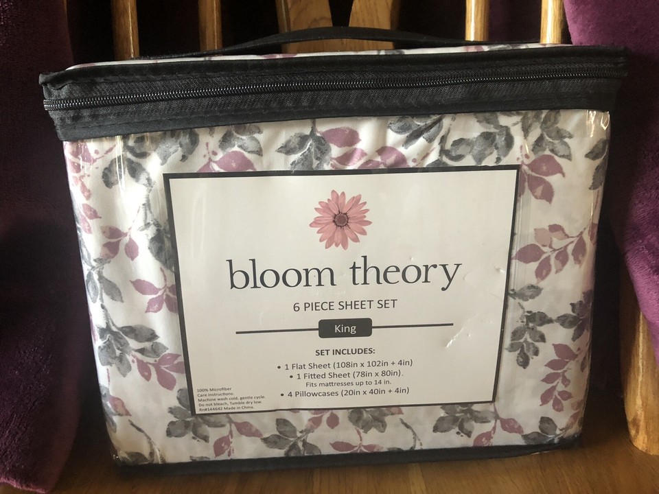 Bloom Theory 6 Pc Sheet Set. King Size . Condition Is New | eBay