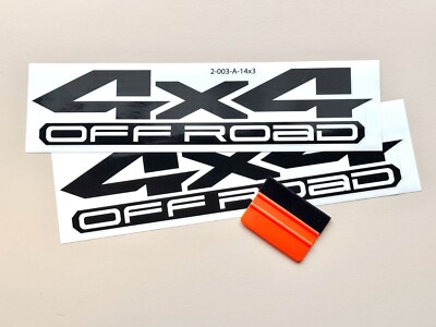 4x4 Off-Road Four Wheel Drive Decal Stickers Size Size 14 x 3 inch (Set ...