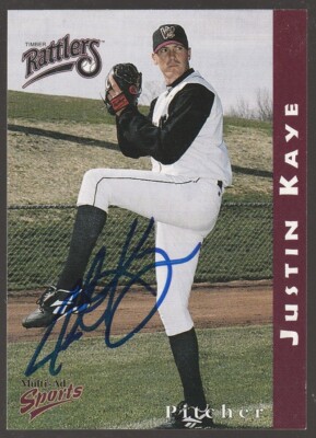 1998 Multi-Ad Wisconsin Timber Rattlers #6 Justin Kaye IP auto signed ...