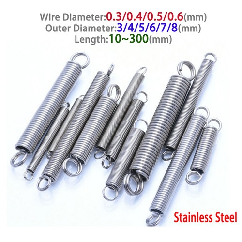 Double Coil Spring Extension Spring Stainless Steel Tension Spring L ...