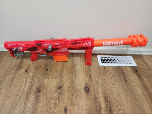 NERF mega FORTNITE HEAVY SR SNIPER RIFLE DART BLASTER GUN toy N-STRIKE ...