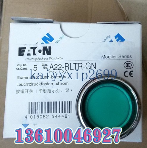 new EATON MOELLER Lock Button Head with Light A22-RLTR-GN Genuine Stock ...