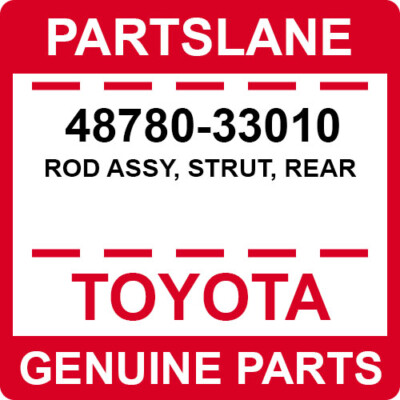 48780-33010 Toyota OEM Genuine ROD ASSY, STRUT, REAR | eBay