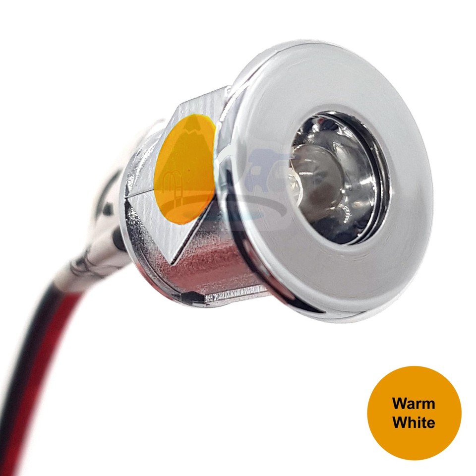 5 X SMALL 12 VOLT LED MINI SPOT LIGHTS CAMPERVAN CARAVAN MOTORHOME ...