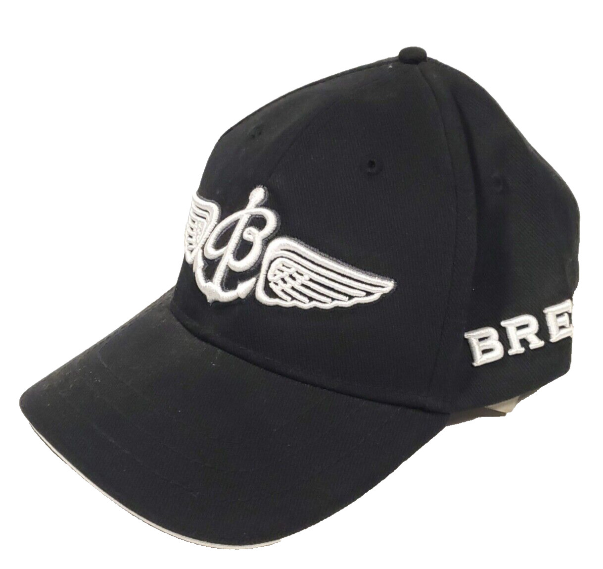 Breitling Cap Since Rare 1884 Black Embroidered Strap… - Gem
