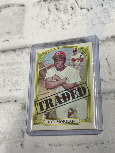 1972 Topps Traded #752 Joe Morgan Cincinnati Reds EXMINT Vintage MLB ...