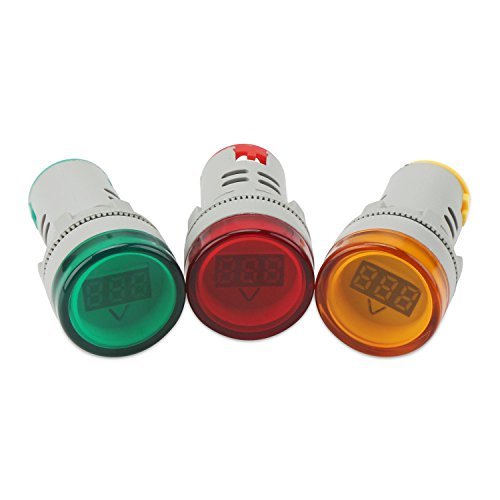 DROK Digital Mini LED Display Voltmeter AC 60-500V Voltage Meter ...