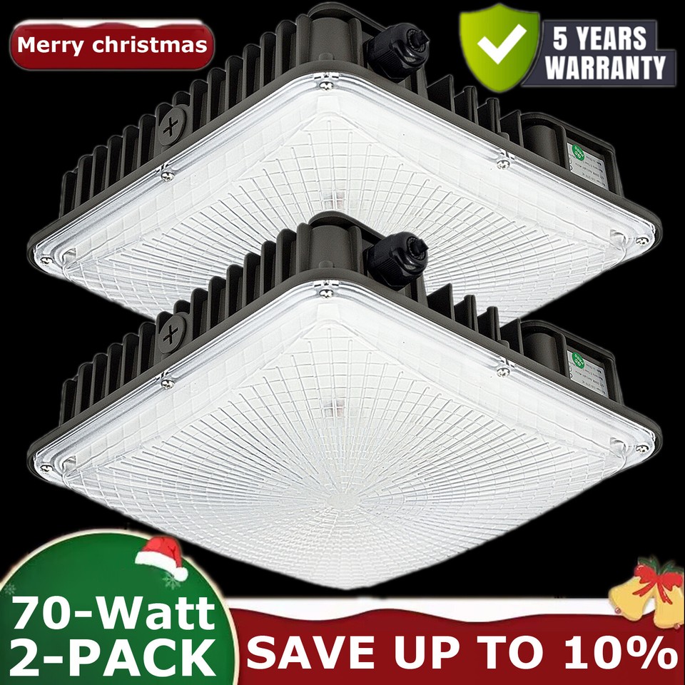 LED Canopy Light 45W 70W,Waterproof Carport Driveway Ceiling Light,ETL ...
