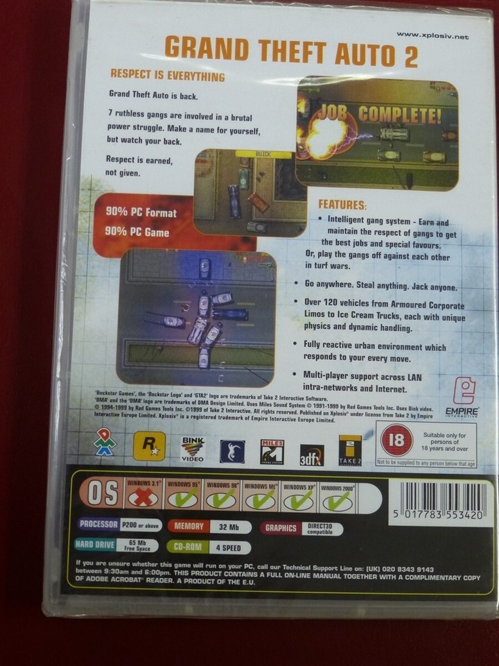 Video Game PC GTA 2 Grand Theft Auto 2 Xplosiv NEW SEALED | eBay