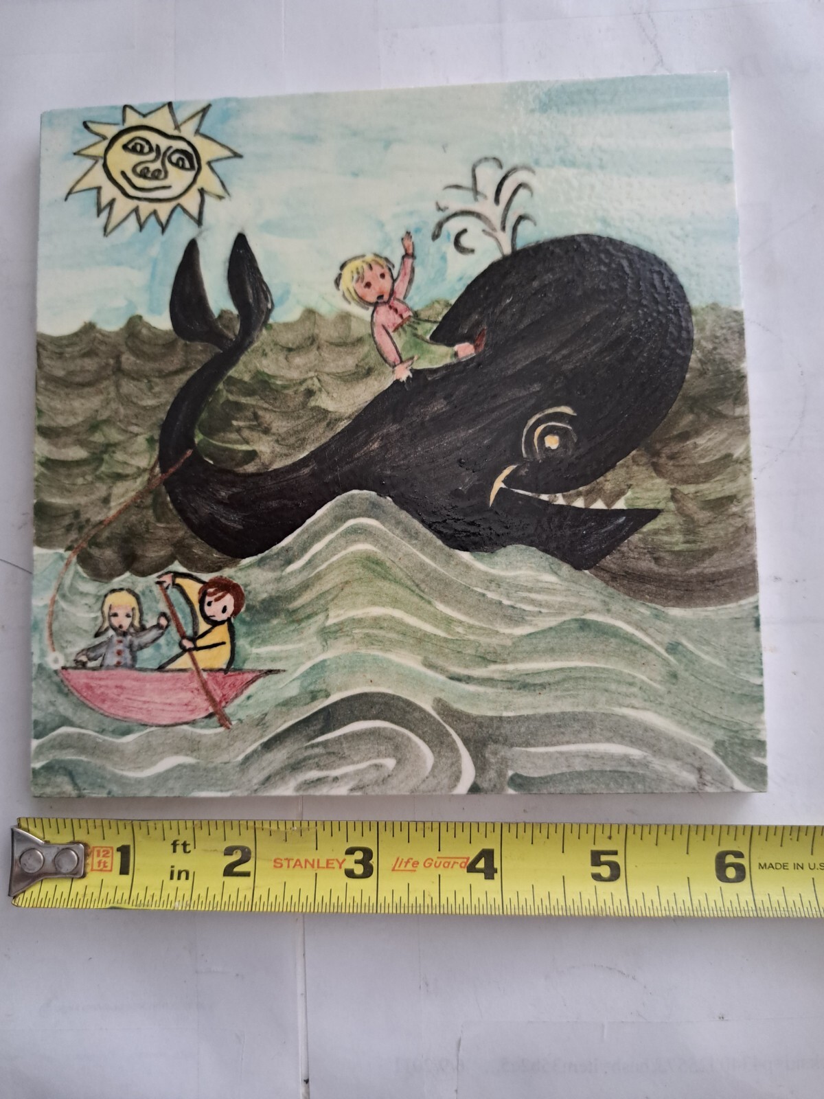 Gladding McBean "Jonah And The Whale"?? 6"x6" Tile | eBay