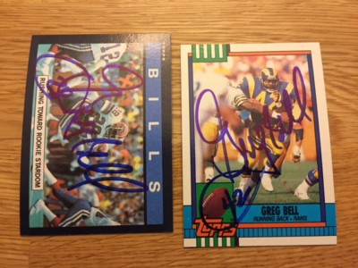 Los Angeles Rams Greg Bell signed 1990 Topps card | eBay